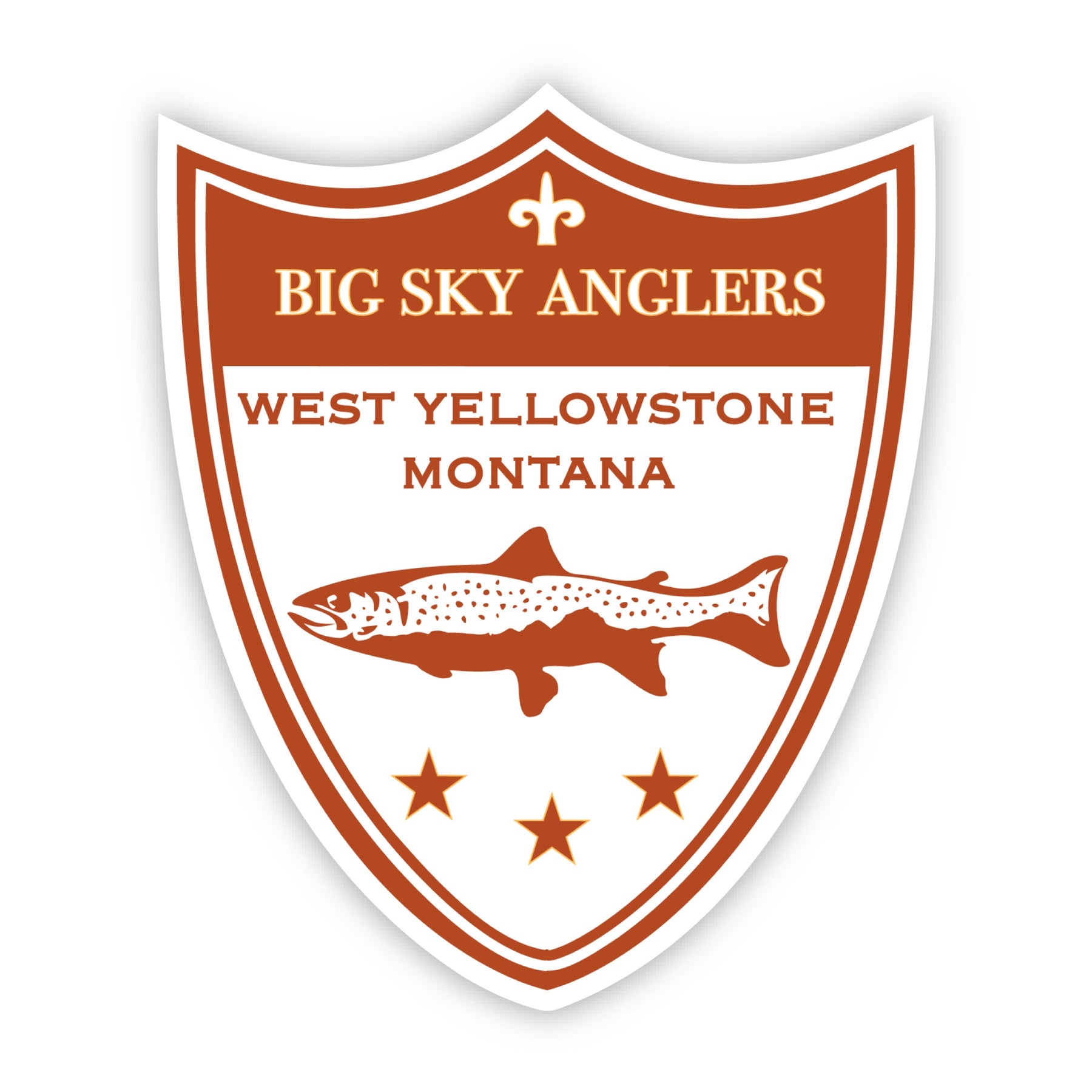 BSA Three Star Crest Sticker – Big Sky Anglers