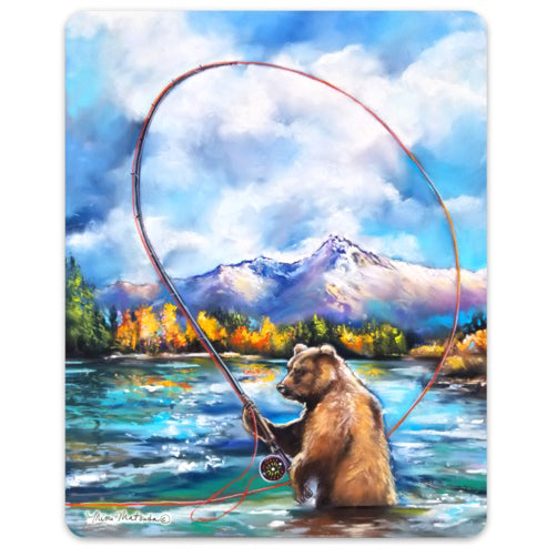 Mimi Matsuda Art Spey Bear Sticker – Big Sky Anglers